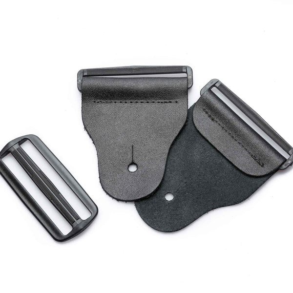 3-Inch Leather Guitar Strap Kit | PolyAcetal Hardware | Tapered End ...